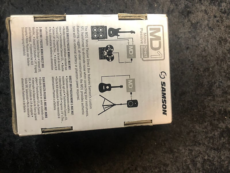 Samson MD1 Samson Direct Box Passive Direct Box (Nashville, | Reverb