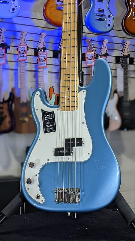 Fender Player Precision Bass Left-handed Tidepool Maple | Reverb
