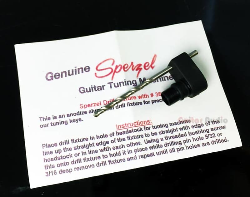 Sperzel Single-Pin Drill Jig - Guitar Tuner Peg Install | Reverb
