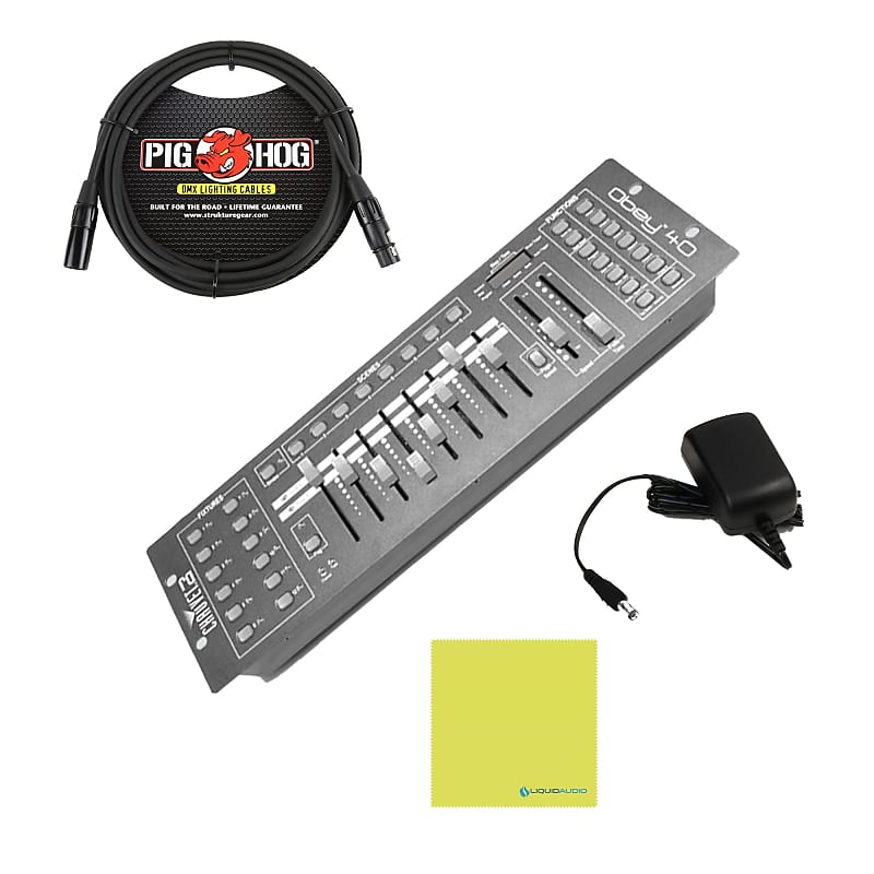Chauvet Obey 40 DMX Lighting Controller Bundle w/Pig Hog | Reverb