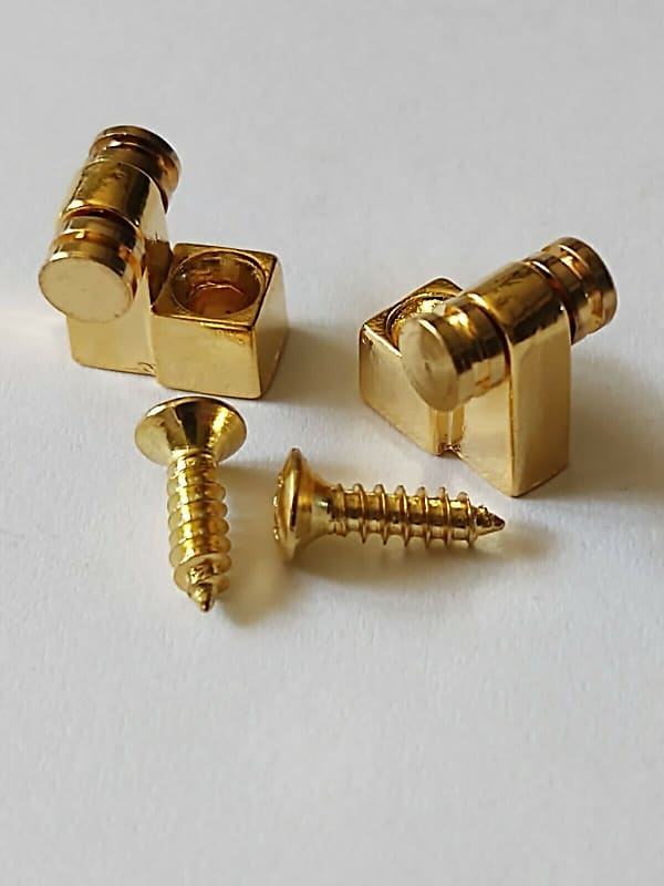 2 Pack Guitar Roller String Tree Retainers for Guitar Gold | Reverb