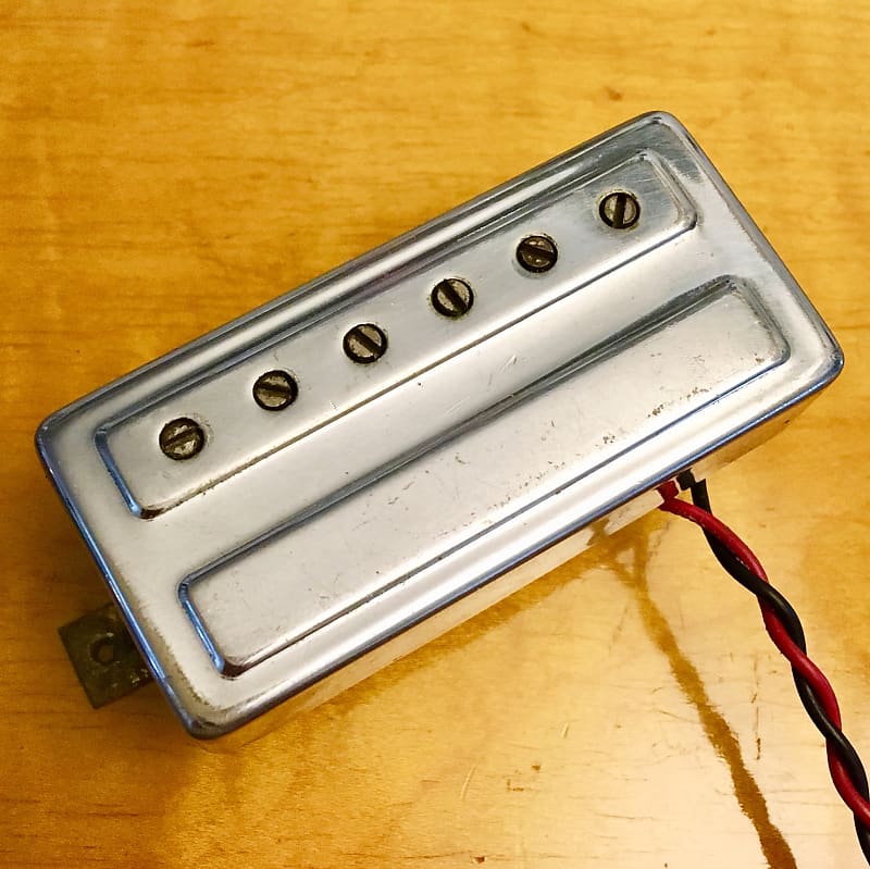 Guild Hb-2 mini humbucker guitar pickup c 1965 Chrome | Reverb