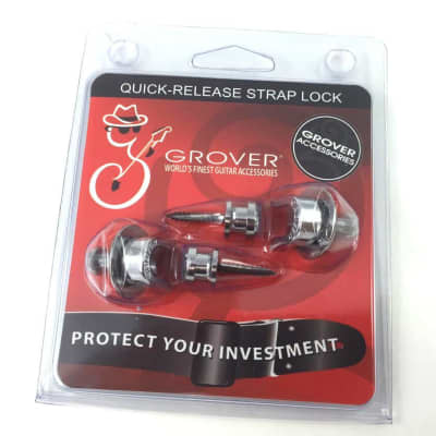 Grover Strap Lock set - Gold | Reverb
