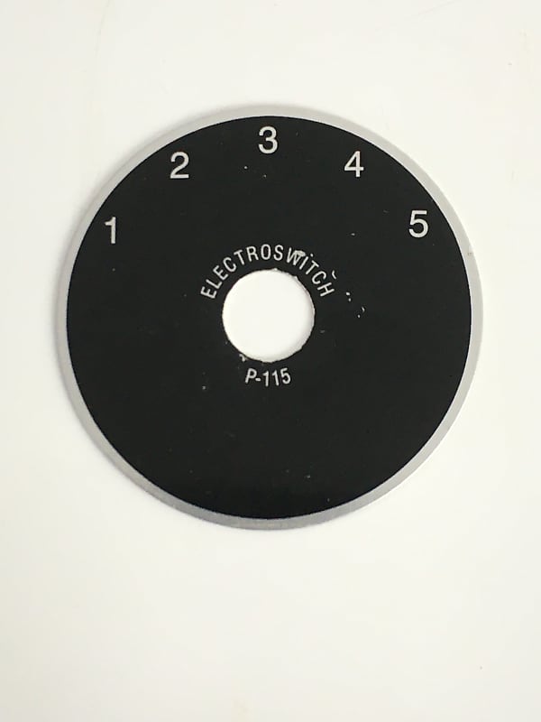 Electroswitch P-115 Dial Switch Plate for Rotary Amplifier | Reverb
