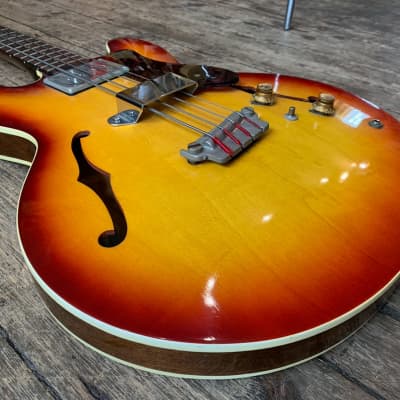 1964 Epiphone Rivoli Bass in Sunburst finish | Reverb