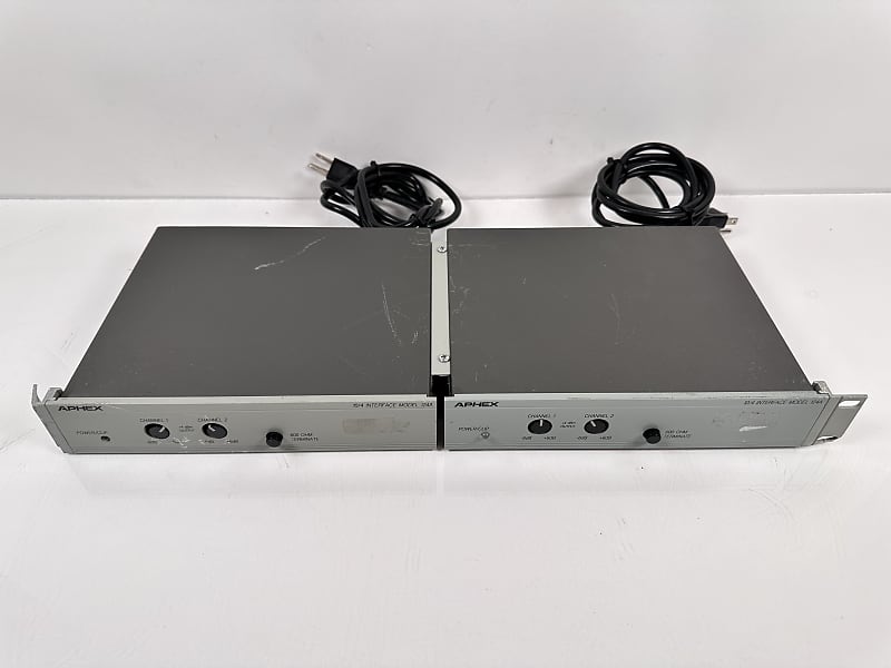 PAIR - Aphex Systems 124A 10/4 Interface 2 Channel Audio | Reverb