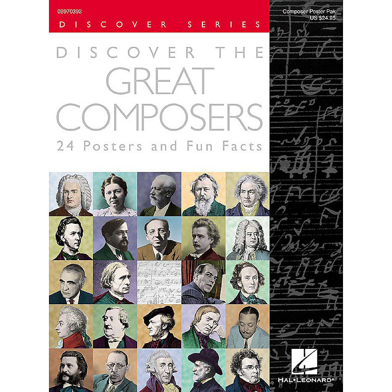 Discover the Great Composers - Set of 24 Posters | Reverb