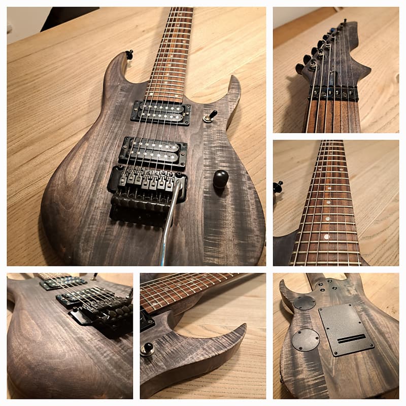 2015 Custom Thing 7 String In Sexy Black | Reverb
