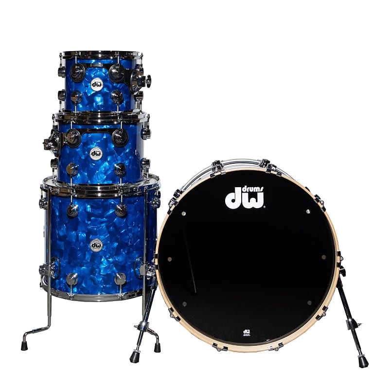 Drum Workshop Collectors Series 4-Piece 333 Shell Kit - Blue | Reverb