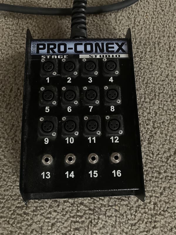 Hosa SH-812x4-50 12-Channel Pro-Conex 12x4 Stage Box Snake - | Reverb