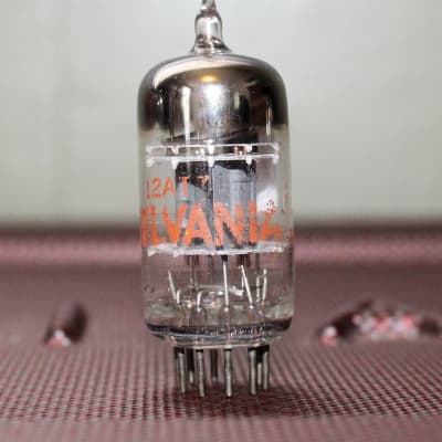 GE JG (JAN) 12AT7 WA 6201 E81CC PERFECT BALANCE GREY PLATE 3 | Reverb