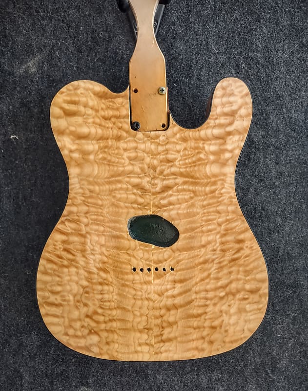 Telecaster Body With Binding Figured Maple | Reverb