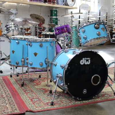 DW Classics Series 4-Piece Drum Kit - Blue Lacquer | Reverb