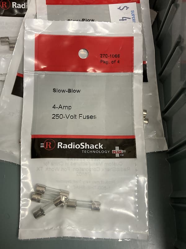 Radio Shack 5x20MM slow blow 4A 250v Fuses 2023 - 4 pack | Reverb