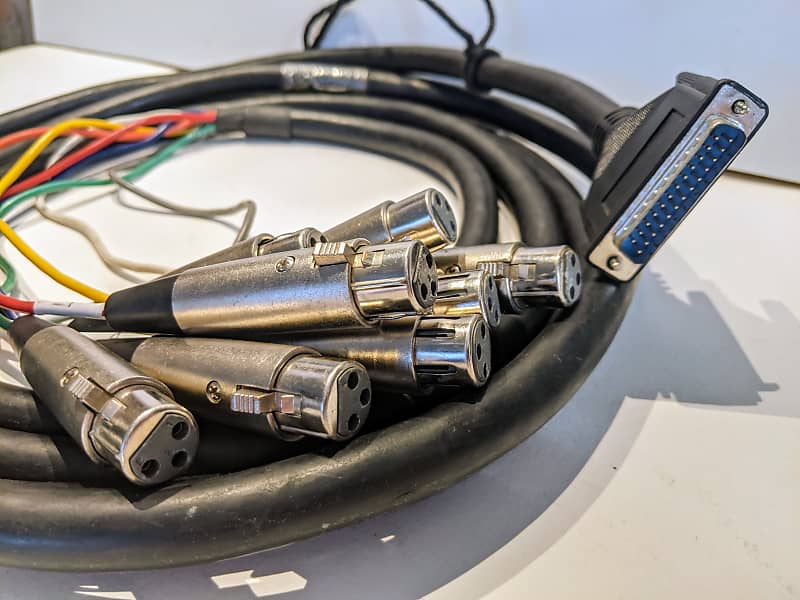 12ft Hosa DTF-804 DB25 - XLRF dsub analog snake, good | Reverb