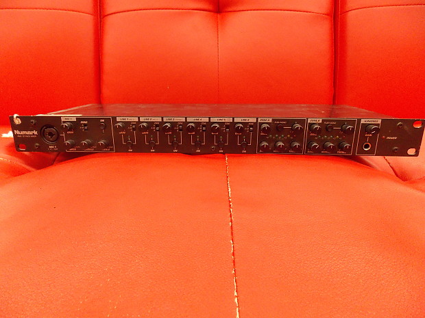 Numark RM6 Rack Mixer 2-Zone: Missing Power Supply Untested | Reverb