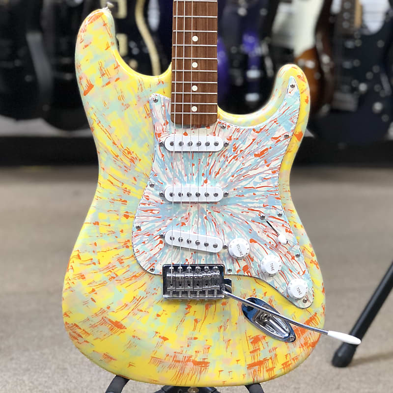 (6086) Fender FSR "Splattercaster" Standard Stratocaster with | Reverb