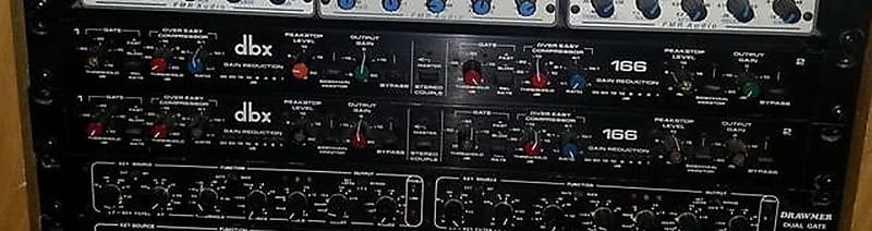 dbx 166 Revive Modded Stereo Compressor - Black | Reverb