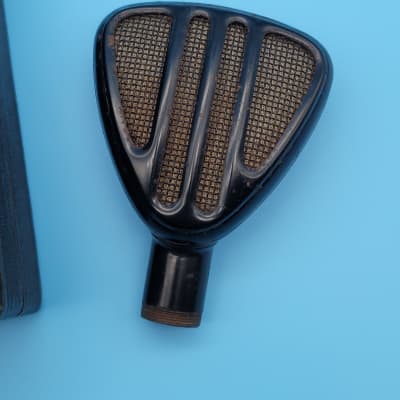 ☆Vintage 1950s Czech TESLA Cobra Crystal Microphone Desktop | Reverb