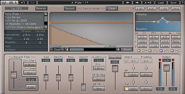 Waves IR360 Convolution Reverb | Reverb France
