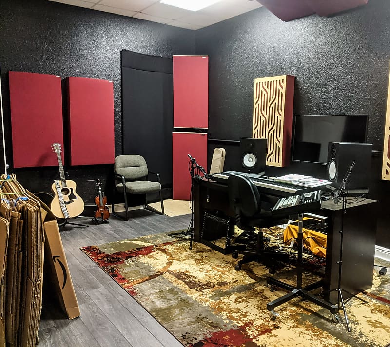 GIK Acoustics Acoustic Panels 2019 - Blonde Wood/Burgundy | Reverb