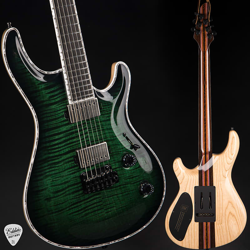 Mayones Regius Core V24 6 - Transparent Dirty Green Burst | Reverb