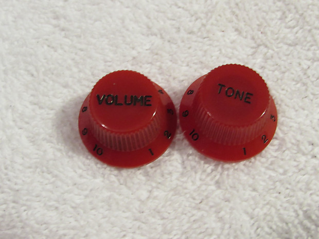 Import Stratocaster Knobs Red 2000's Red | Reverb UK