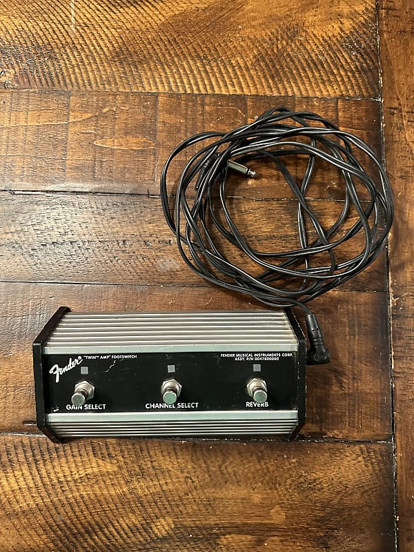 Fender Twin Amp 3-button Footswitch 2010s - Black | Reverb