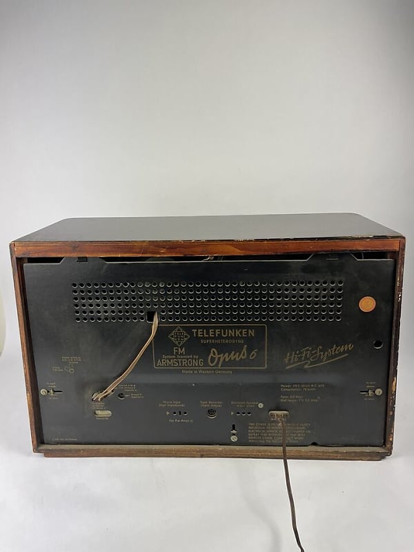Telefunken Opus 6 HiFi Radio System Licensed by Armstrong | Reverb