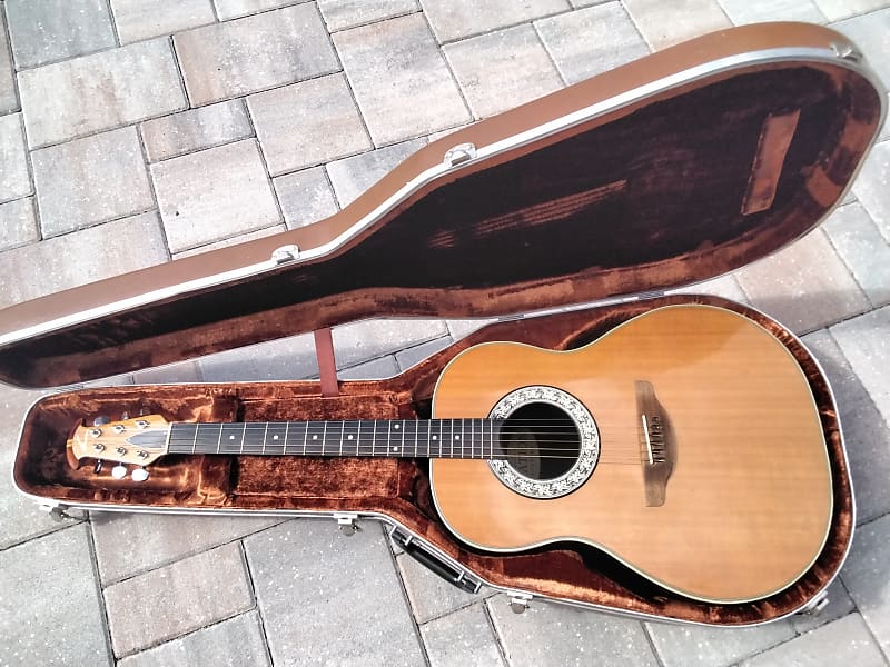 Ovation Balladeer Acoustic Guitar Made in USA | Reverb