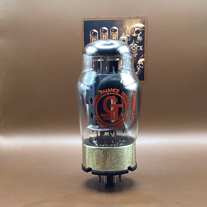 I Groove Tubes Label TUNG SOL 6550/KT88 3 Hole Black Plates | Reverb