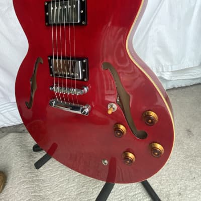 Epiphone ES 335 / Dot 2007 - Cherry Red Transparent | Reverb