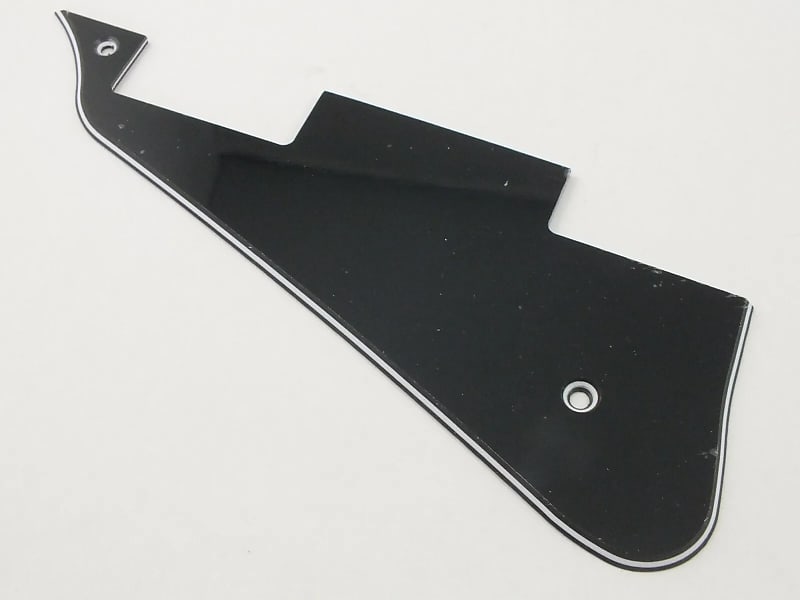 Left Handed Black 3 ply Les Paul Scratch Plate to fit | Reverb UK
