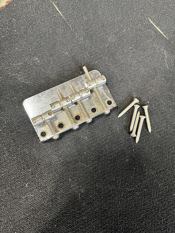Fender Precision bass bridge with mounting screws 1970s | Reverb