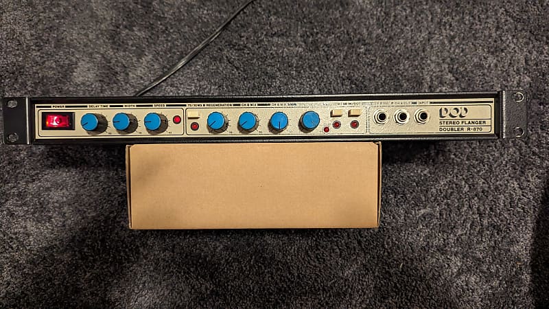 DOD R-870 Analog Stereo Flanger Doubler Rack Mount~Vintage | Reverb