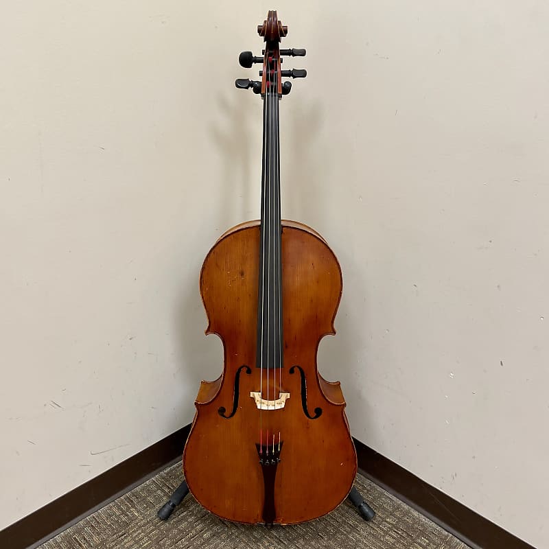 Full Sized Flame Maple Cello with Bag | Reverb