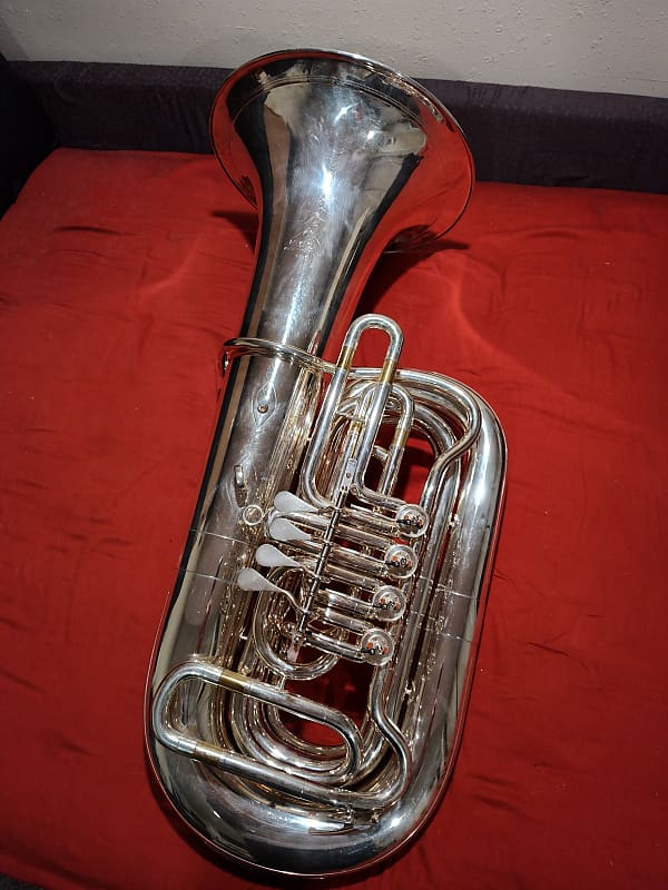 Miraphone 186 BBb 4-valve silver-plated tuba | Reverb