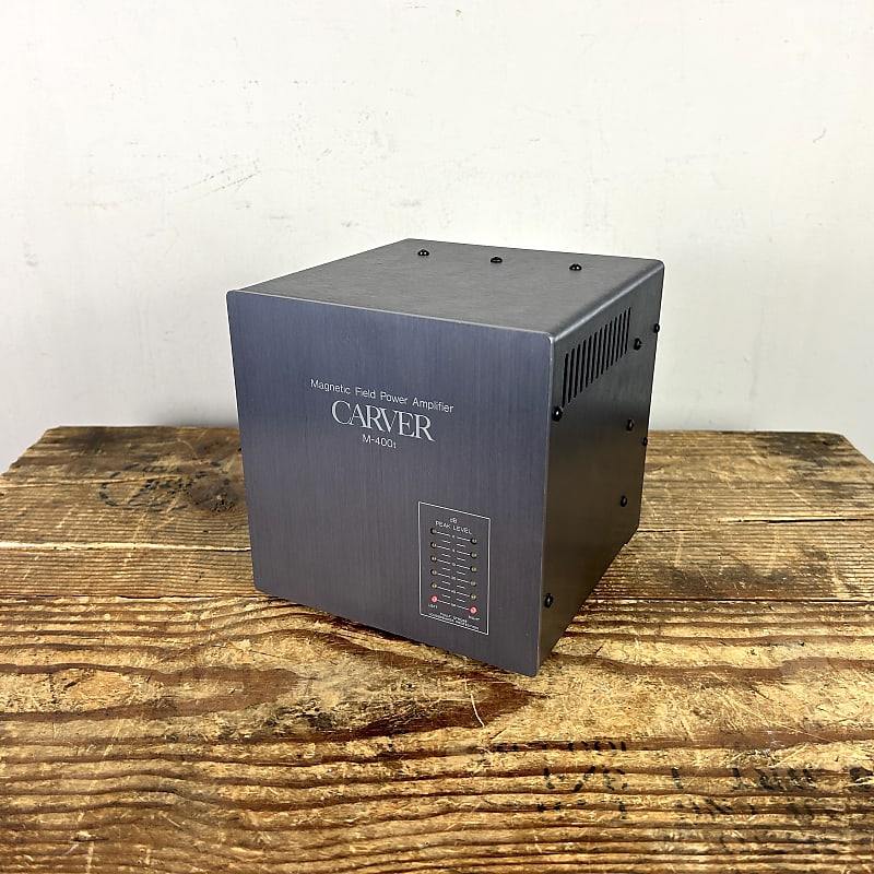 Carver M-400t Cube Magnetic Power Amplifier with original box | Reverb