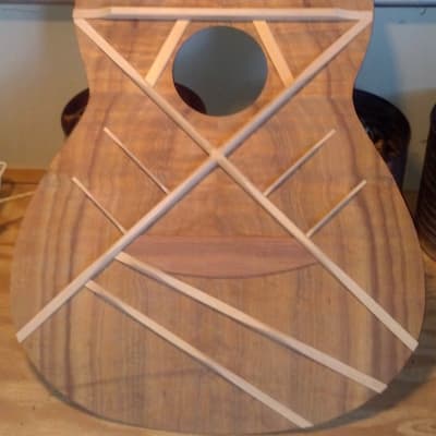 Sam Radding 5A OO Koa Cutaway Compression Curl Gloss Finish | Reverb