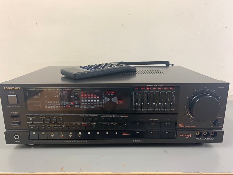 Technics SA-R430 Stereo Receiver * Remote * 100W RMS | Reverb