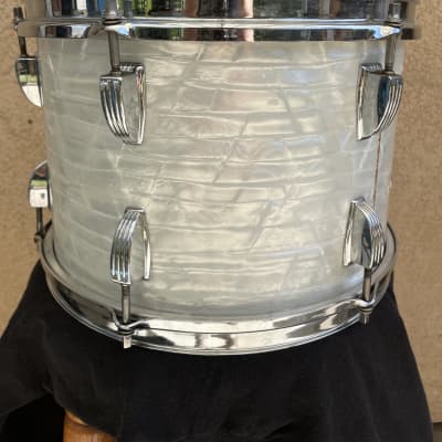 Ludwig 12x8” Rack Tom 1980s White Marine Pearl | Reverb
