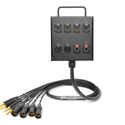 8 Channel Custom Mogami Studio Wall Stage Floor Box Neutrik | Reverb