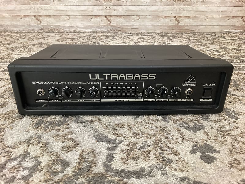 Used Behringer Ultrabass BXD3000H Solid State Bass Head | Reverb
