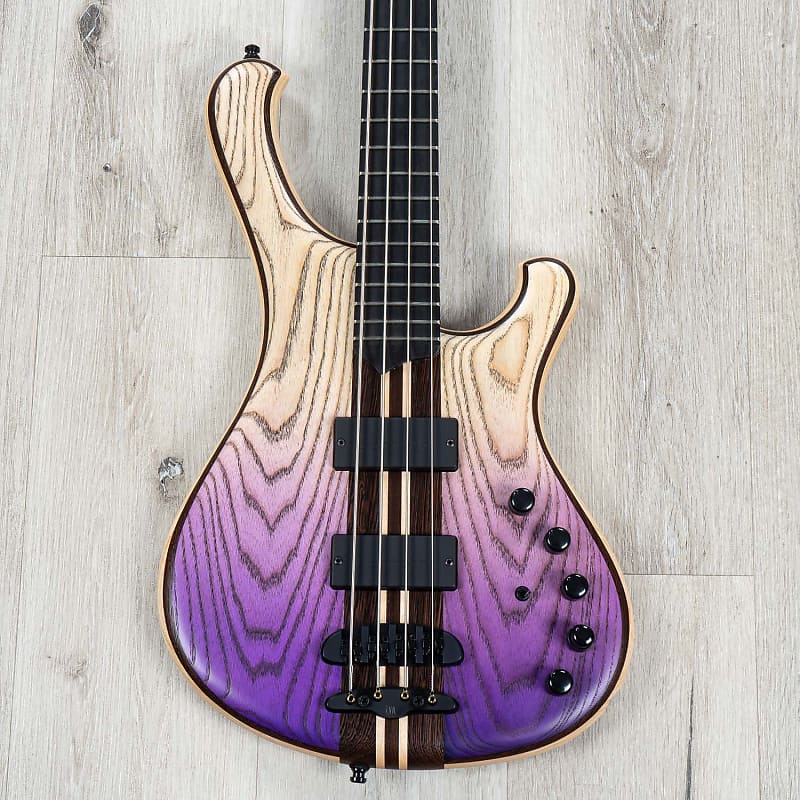 Mayones Viking 4 4-String Bass, Ebony Fretboard, Violet | Reverb