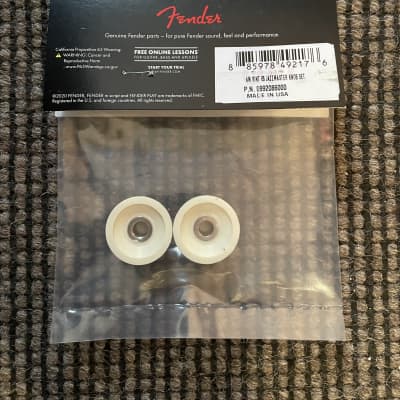 Fender Jazzmaster - Aged White Witch Hat Knob Set | Reverb