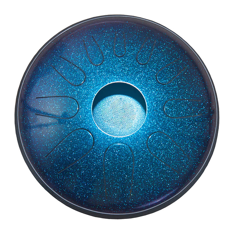 Idiopan Steel Tongue Drum Pan 14" Dominus - Sapphire Blue | Reverb