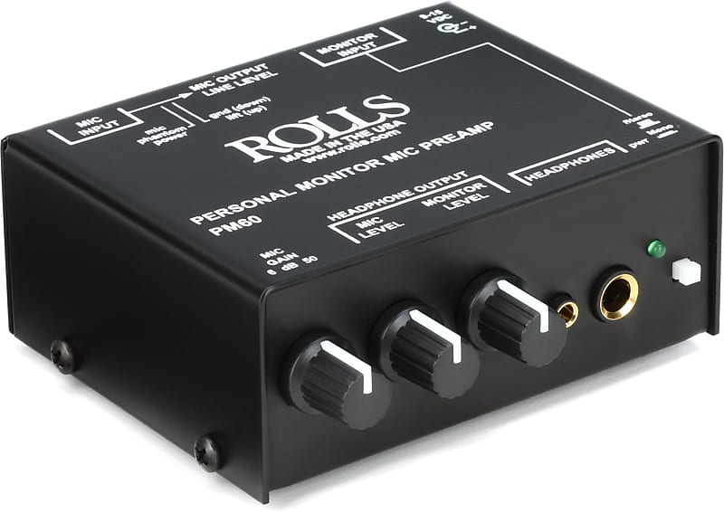 Rolls PM60 Personal Monitor Mic Preamp (3-pack) Bundle | Reverb