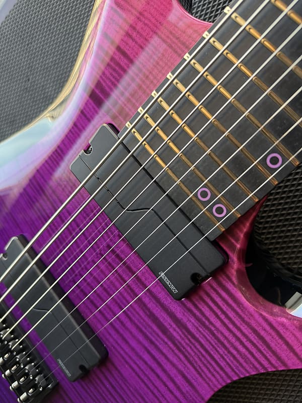 Kiesel Aries A2 Custom Shop 8 String, Pink /Purple fade - | Reverb