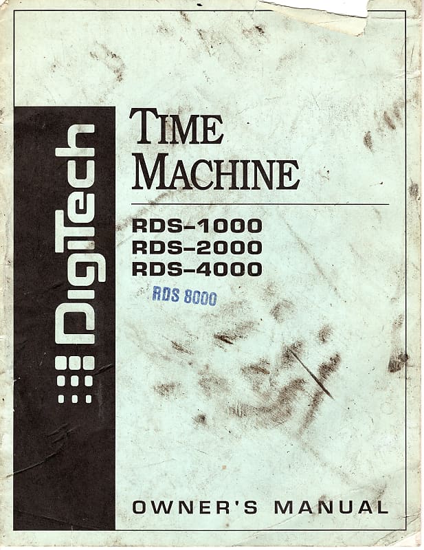 Digitech Owners User Manual RDS-1000 RDS-2000 RDS-4000 | Reverb Canada