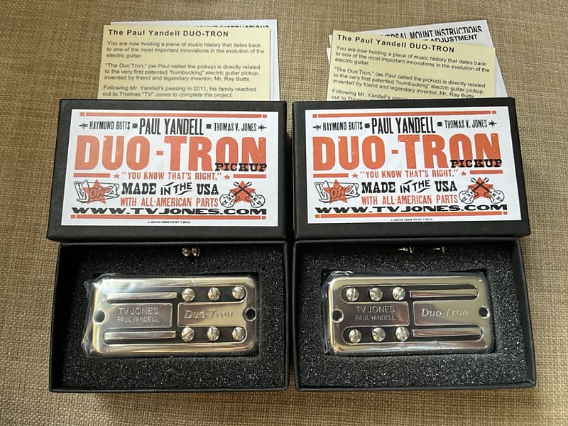 TV Jones Paul Yandell Duo-Tron - Set - No wax potting. | Reverb